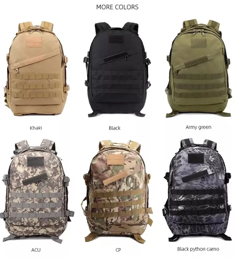 Heavy-Duty Tactical Backpack – Large MOLLE Rucksack for Military and ...