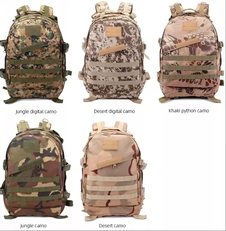 Heavy-Duty Tactical Backpack – Large MOLLE Rucksack for Military and ...